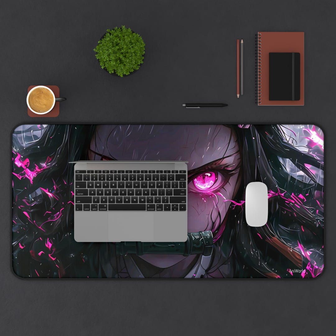 Nezuko Kamado Desk Mat, Gaming Desk Mat, Demon Slayer Mat, Gift for ...