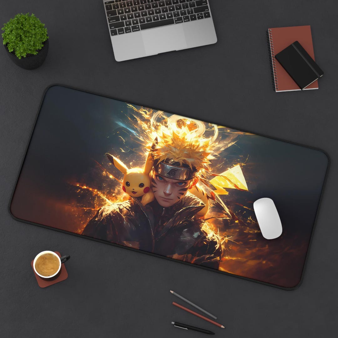 Pokemon Desk Mat, Ash Desk Pad for Work or Study, Gaming Mouse Pad ...