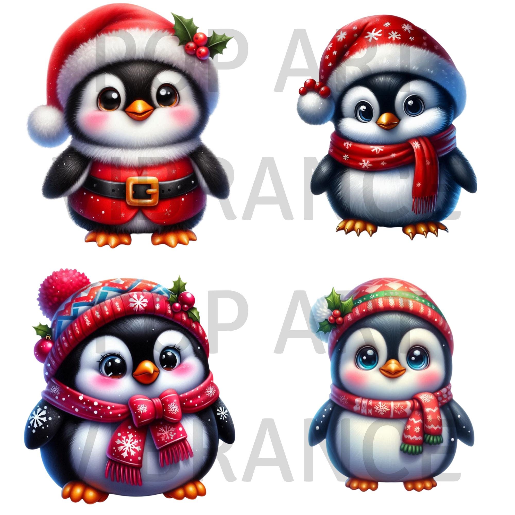 21 Winter Penguin PNG - Penguin Clipart, Trendy Christmas PNG Bundle ...
