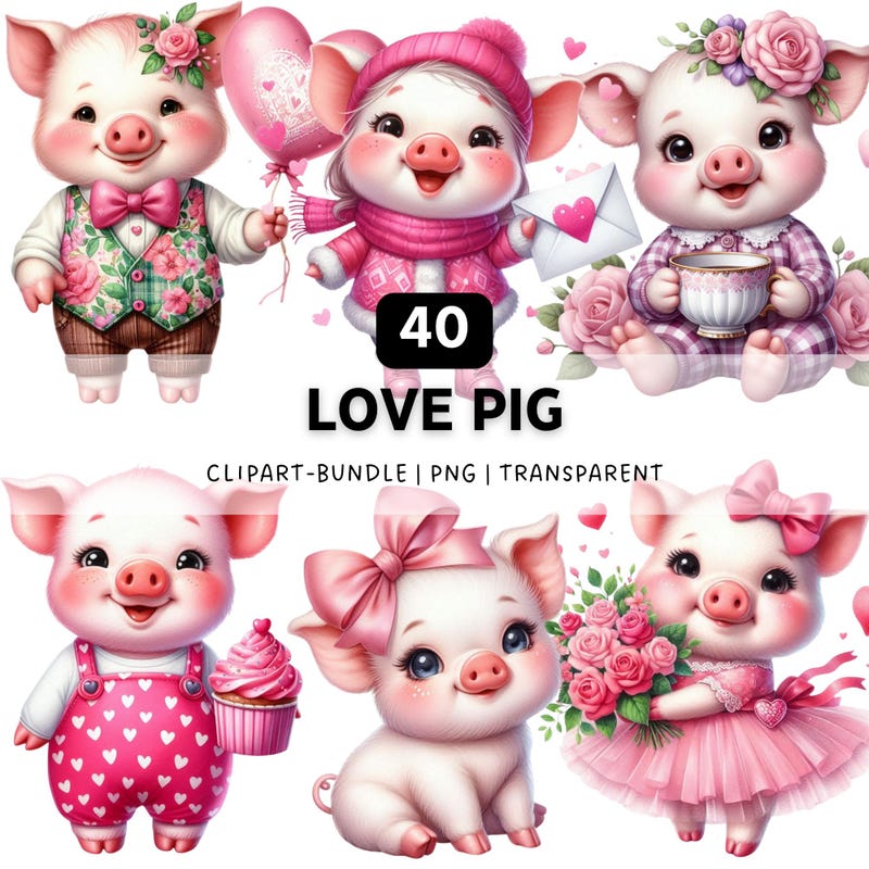 Animal Clipart Heart - Etsy