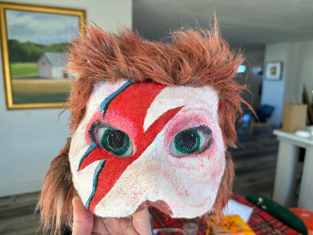 Aladdin Sane Ziggy Stardust Animal Mask - Therian Gear Furry Mask for ...