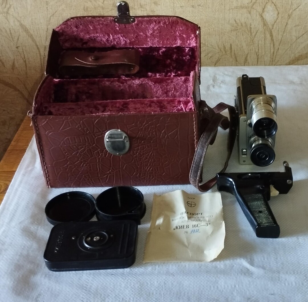 USSR Movie Camera Kyiv 16С-3, Complete Set - Etsy