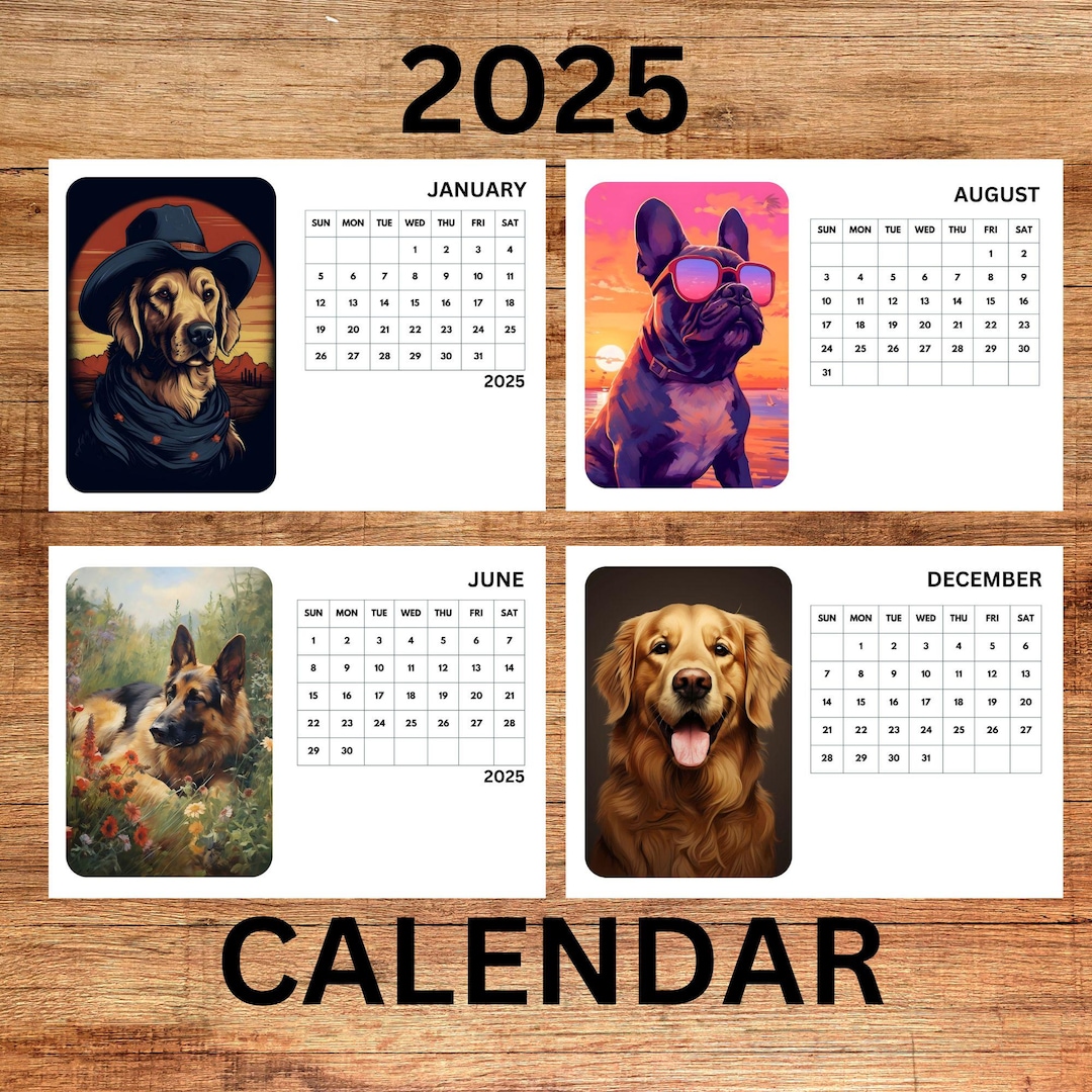 Wall Calendar 2025 Animal Calendar 2025 Wall Calendar 2025 Printable ...