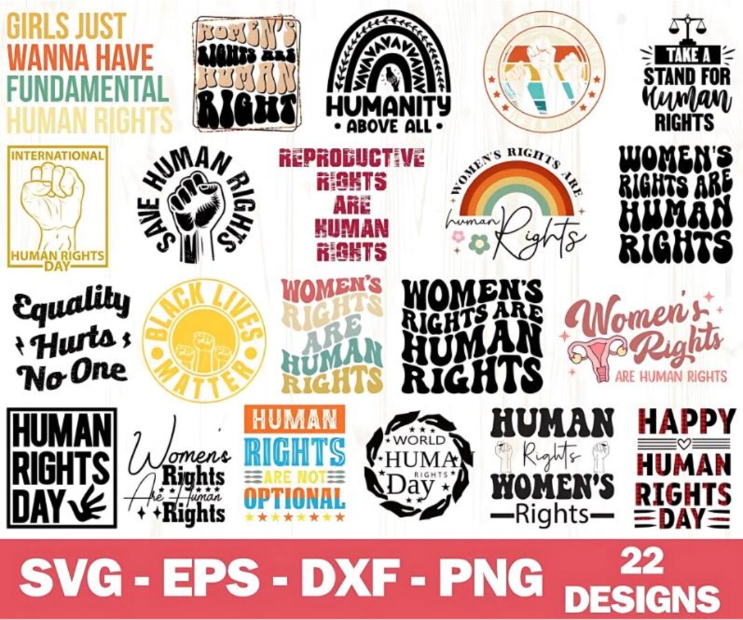 Human Rights Svg Png Bundle, Human Rights Day, Human Rights Shirt ...