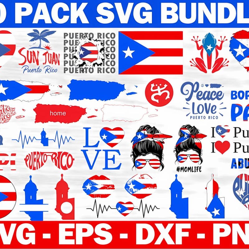 Puerto Rico Clipart - Etsy