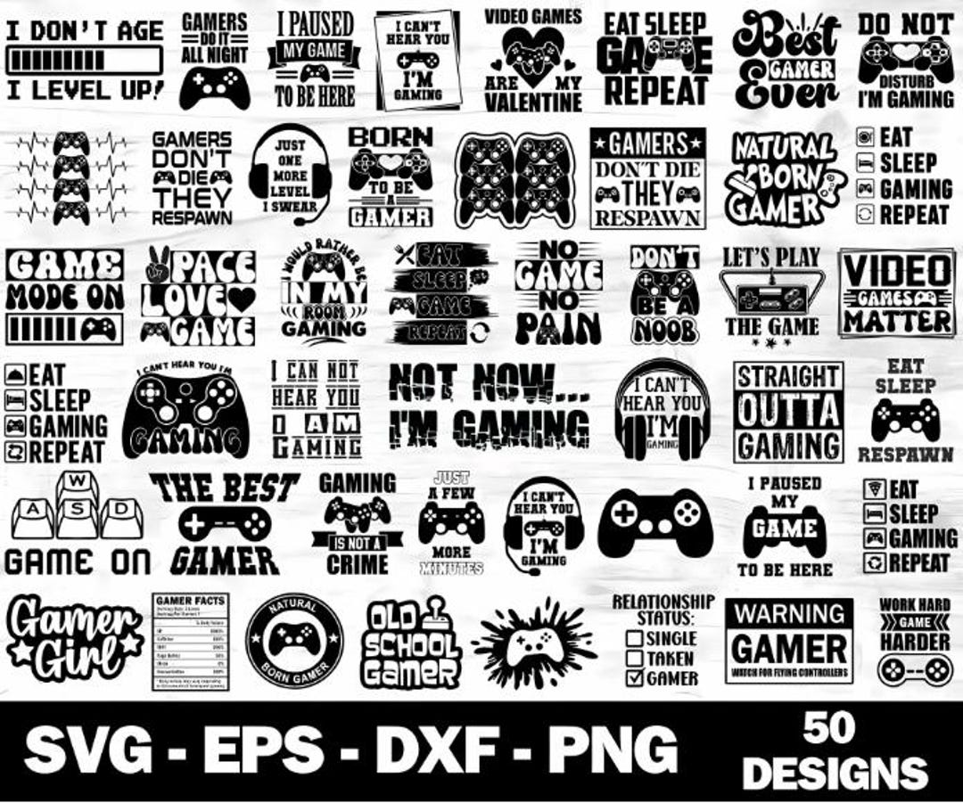 Gamer Svg Bundle, Eat Sleep Game Repeat SVG, Gamer Svg, Video Game Svg ...