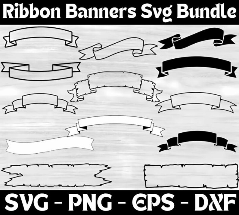 Banner Svg, Png, Jpg, Dxf, Ribbon Svg, Ribbon Banner Svg, Label Svg ...