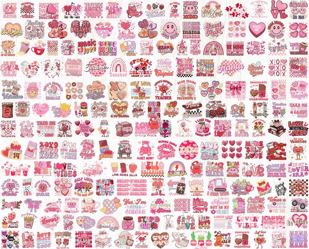 350+ Valentines Bundle Png, Valentine Mega Bundle Png, Kids Valentine ...
