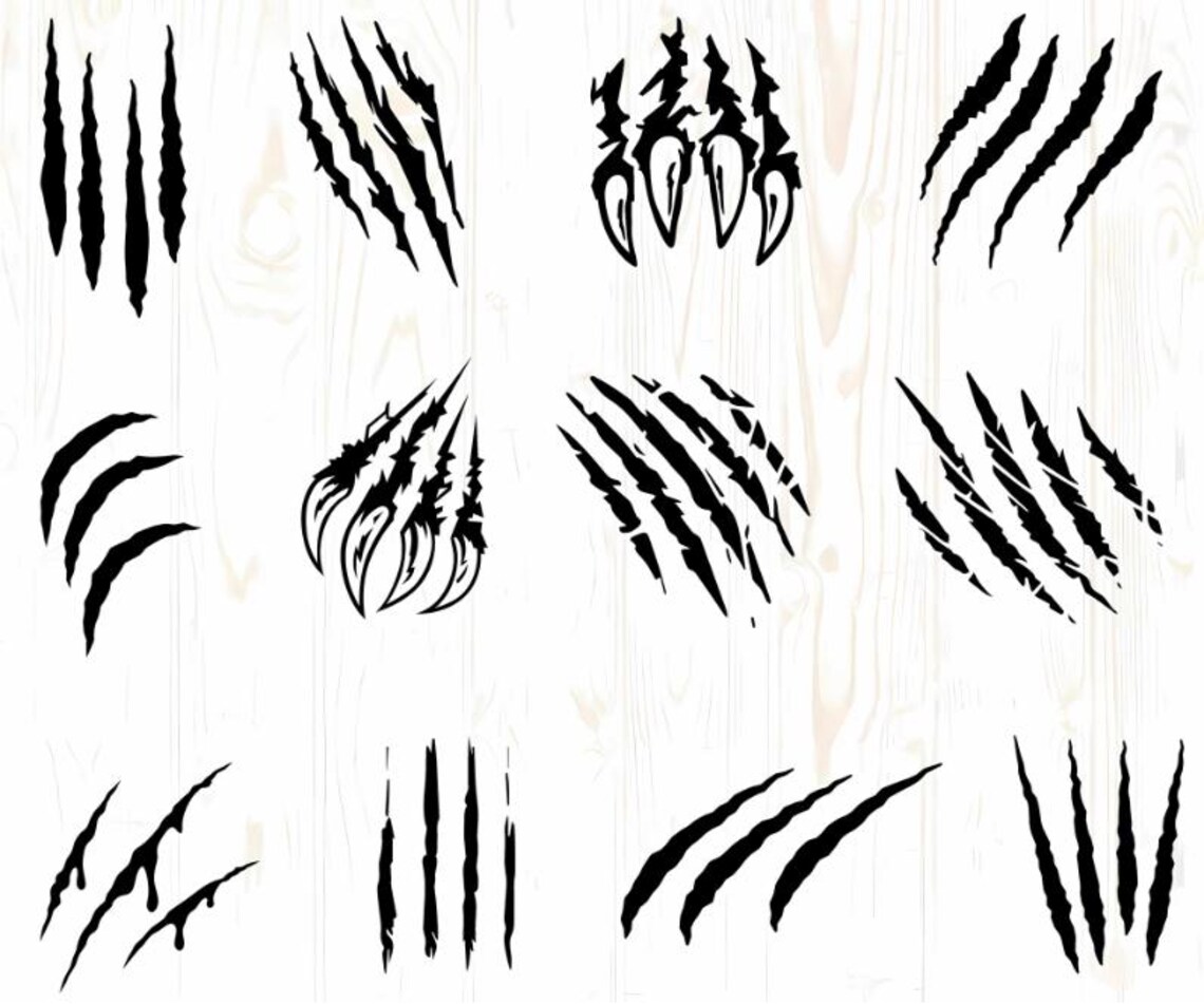 Claw SVG Bundle, Claw PNG Bundle, Claw Clipart, Dino Claw, Marks Svg ...