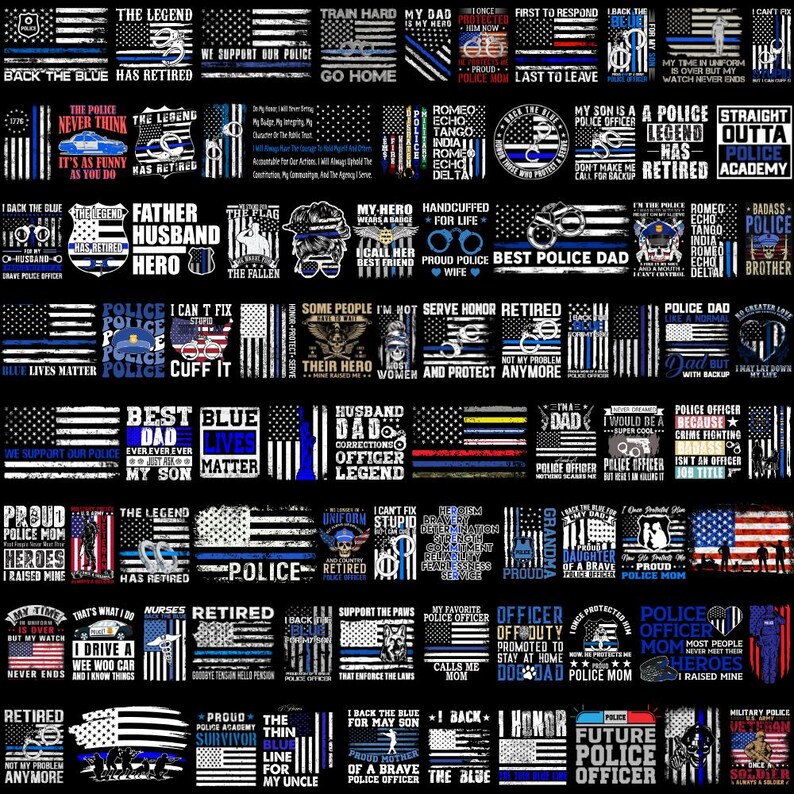 Police PNG Bundle – Officer Quotes, Patrol Car Graphics, Law ...