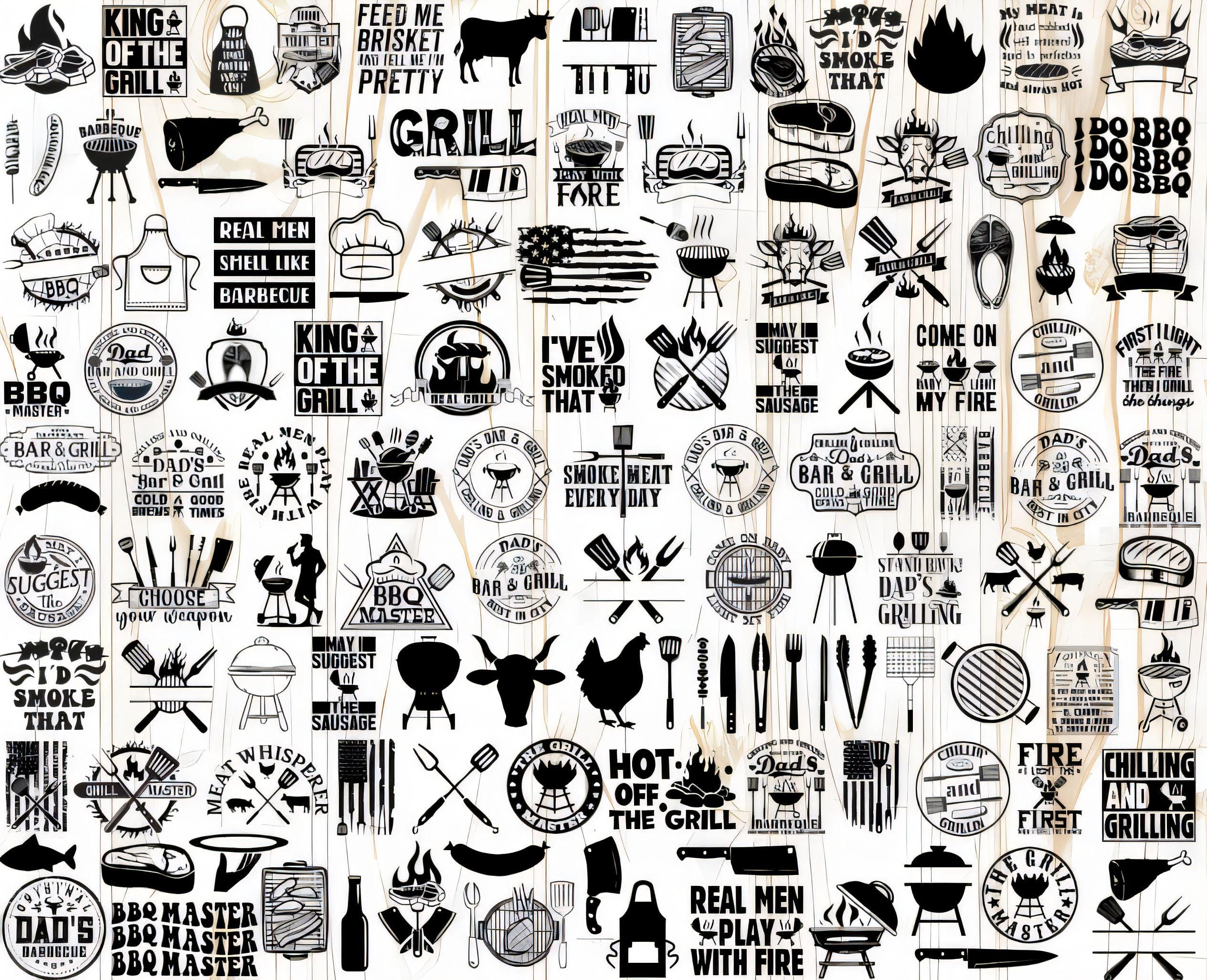 BBQ SVG Bundle: 200+ Barbecue Designs (digital Download) - Etsy