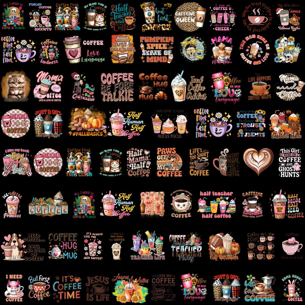Coffee PNG Bundle: 100+ Coffee Cup Designs (digital File) - Etsy