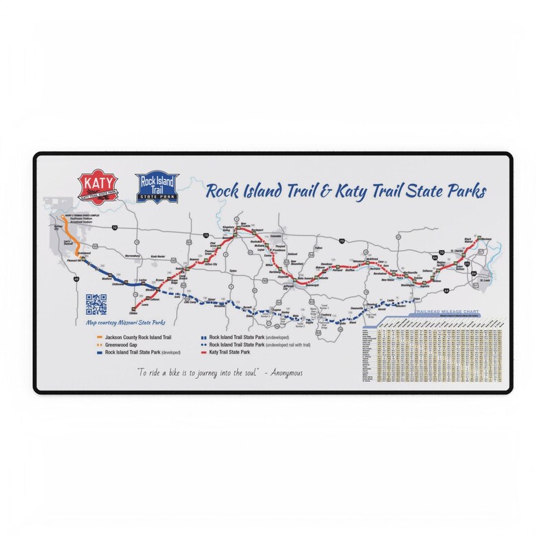 Desk Mats - Katy Trail and Rock Island Trails - Map Your Missouri Trail ...