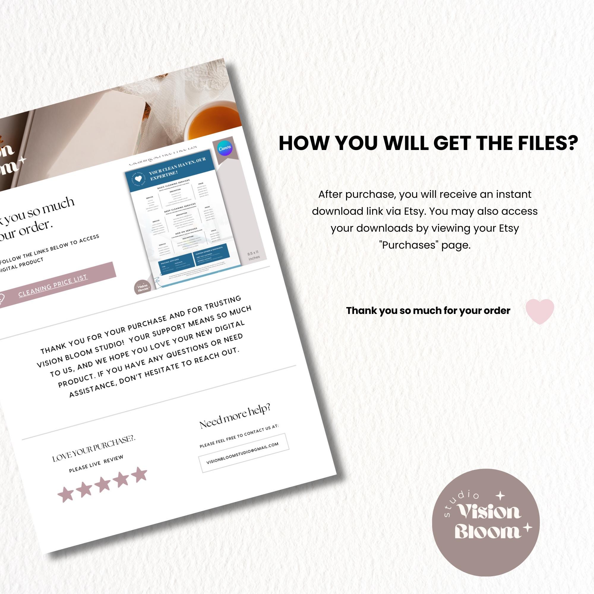 Editable Cleaning Service Price List Template | House Cleaning Flyer ...