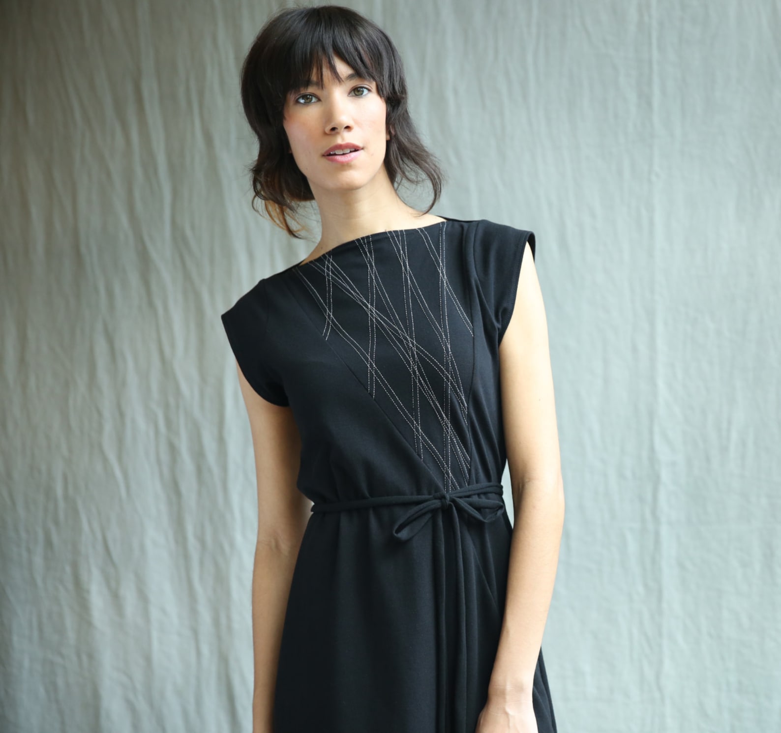 Triangle Dress, Aline, Cotton Jersey, Geometric, Modern Style- Made to ...