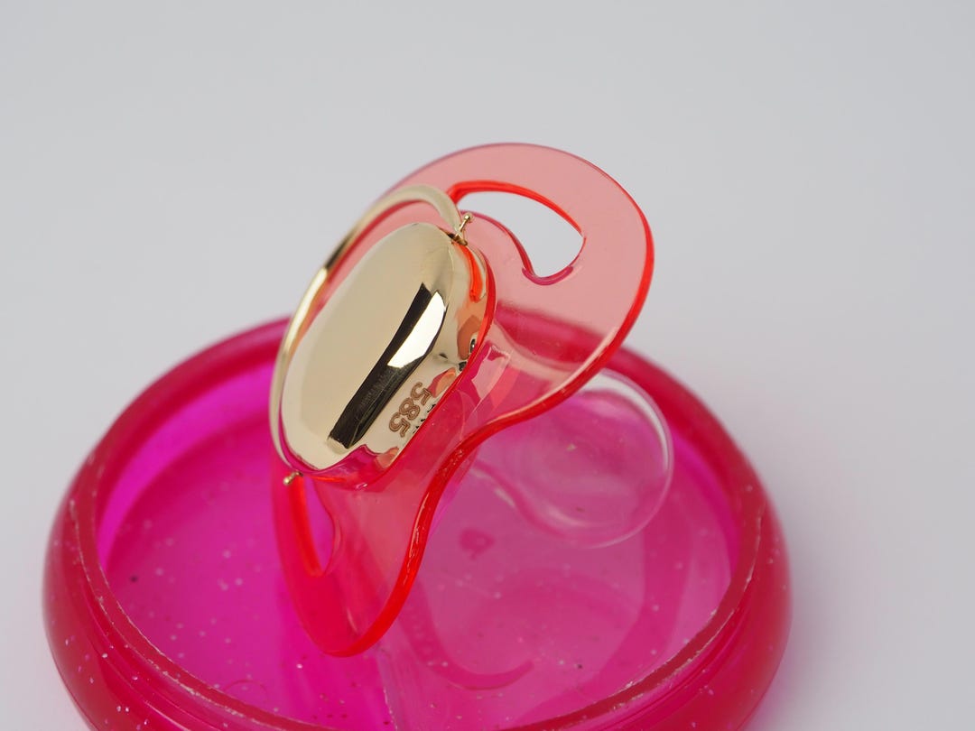 14K Gold Baby Pacifier, 14K Gold Baby Shower Gift, 14K Newborn Gift ...