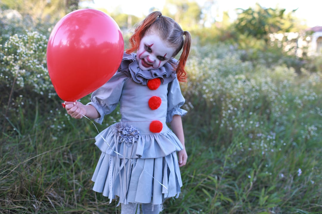 Ready to Ship Pennywise Inspired Costume, Clown Costume, It Costume ...