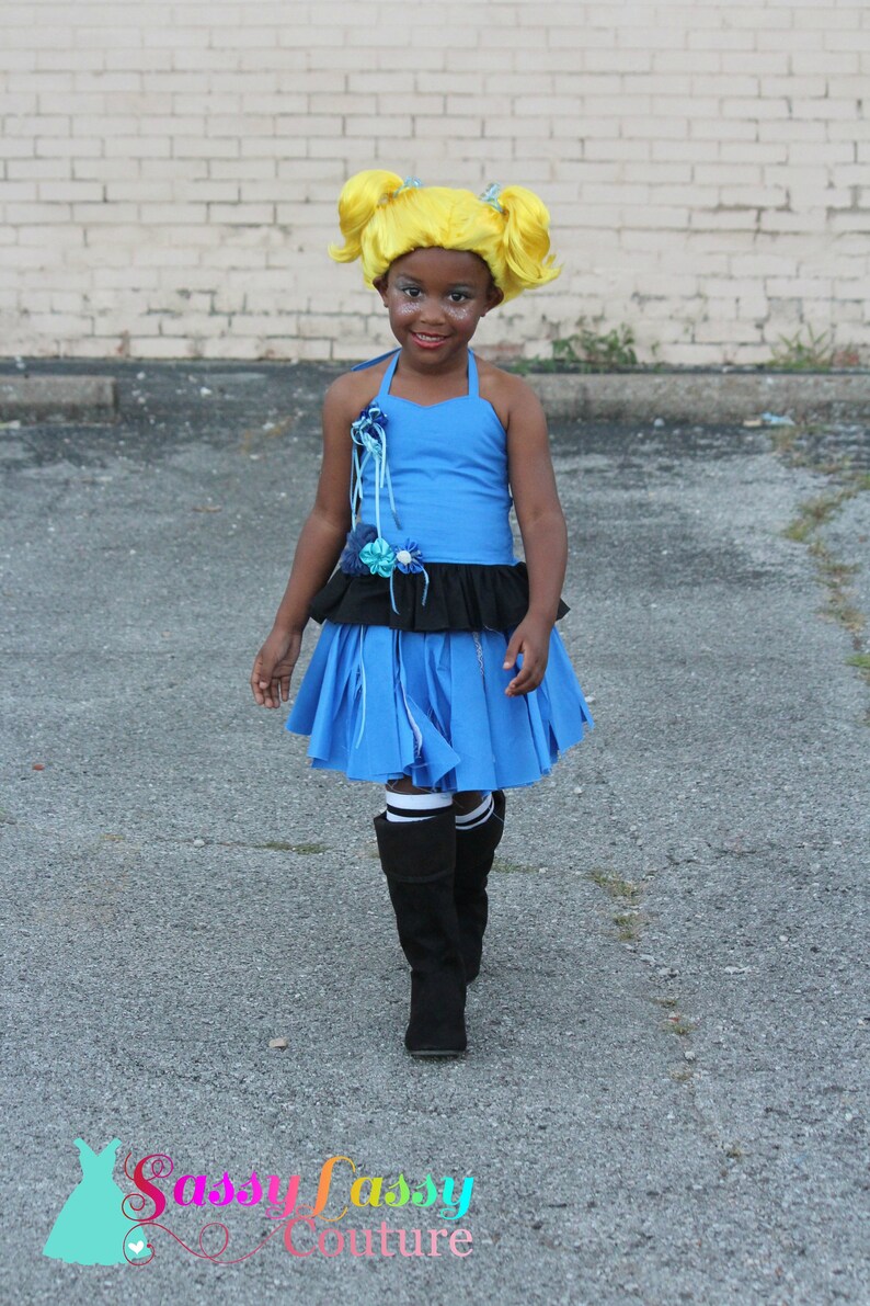 Powerpuff Girls Inspired Costume Blue Power Girl Costume - Etsy