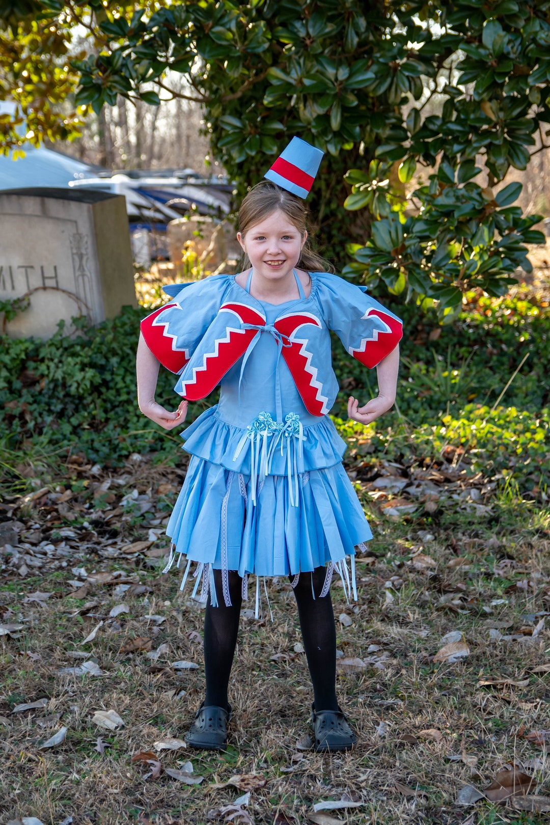 Flying Monkey Costume, Wizard of Oz Inspired Costume, Blue Monkey Dress ...