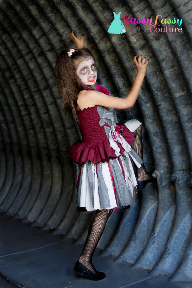 Zombie Costume Girls Zombie Costume Zombie Girl Girls - Etsy