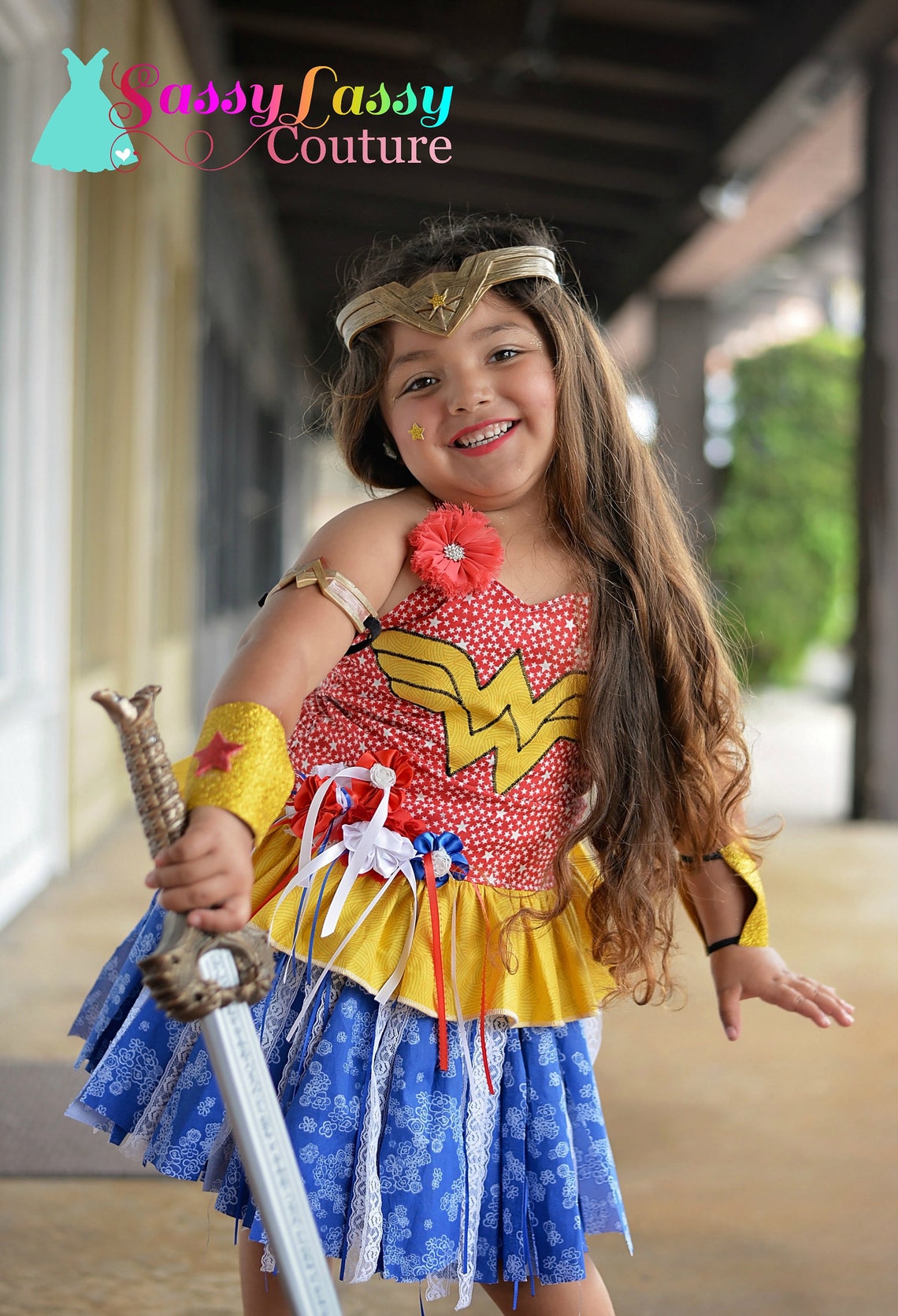 Girls Wonder Woman Costume Wonder Woman Inspired Costume - Etsy