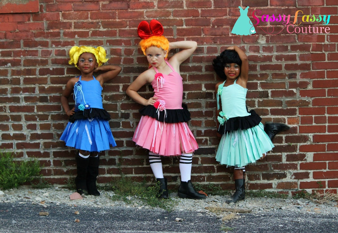 Powerpuff Girls Inspired Costume Blue Power Girl Costume - Etsy