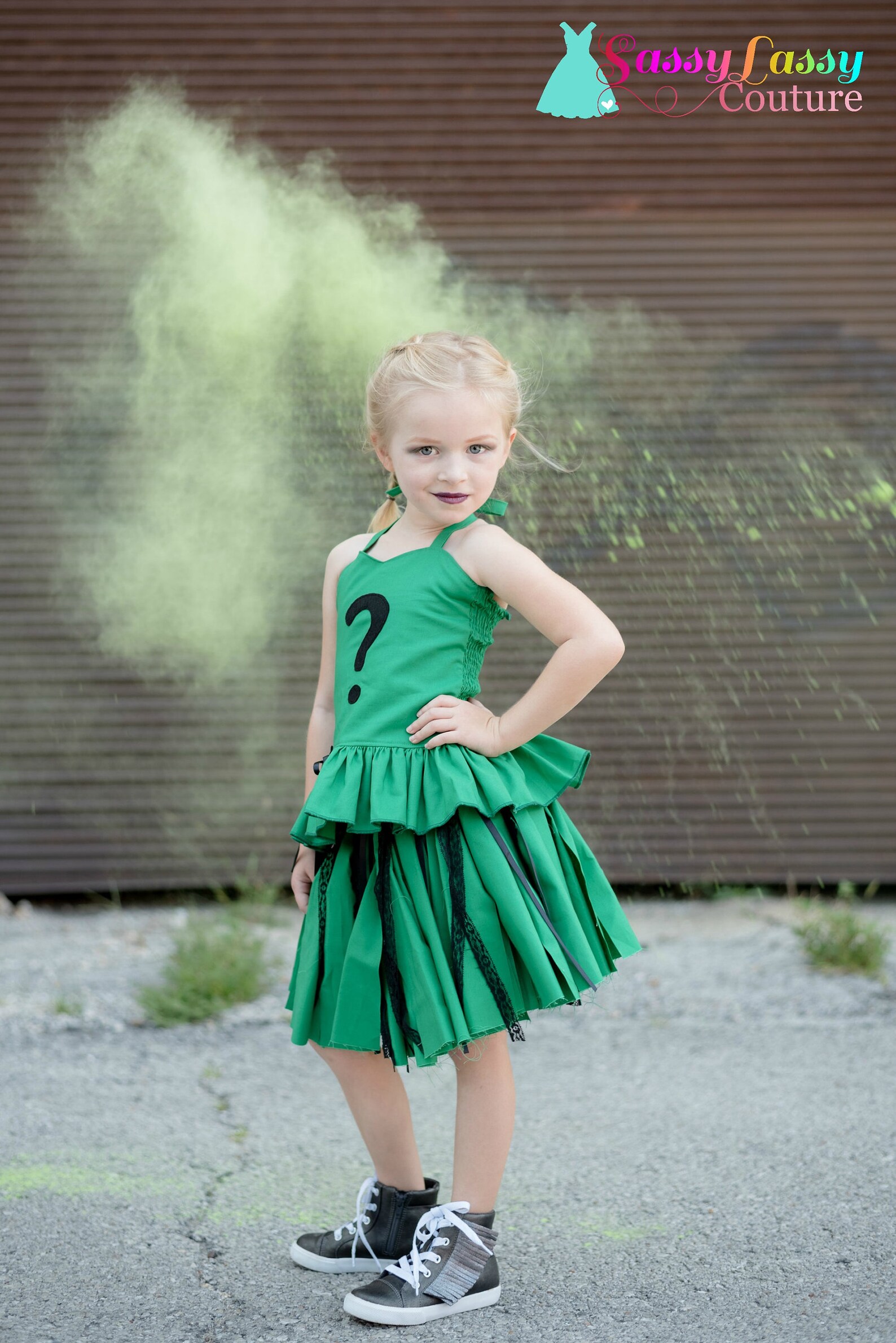 Riddler Inspired Costume Question Mark Costume Batman | Etsy