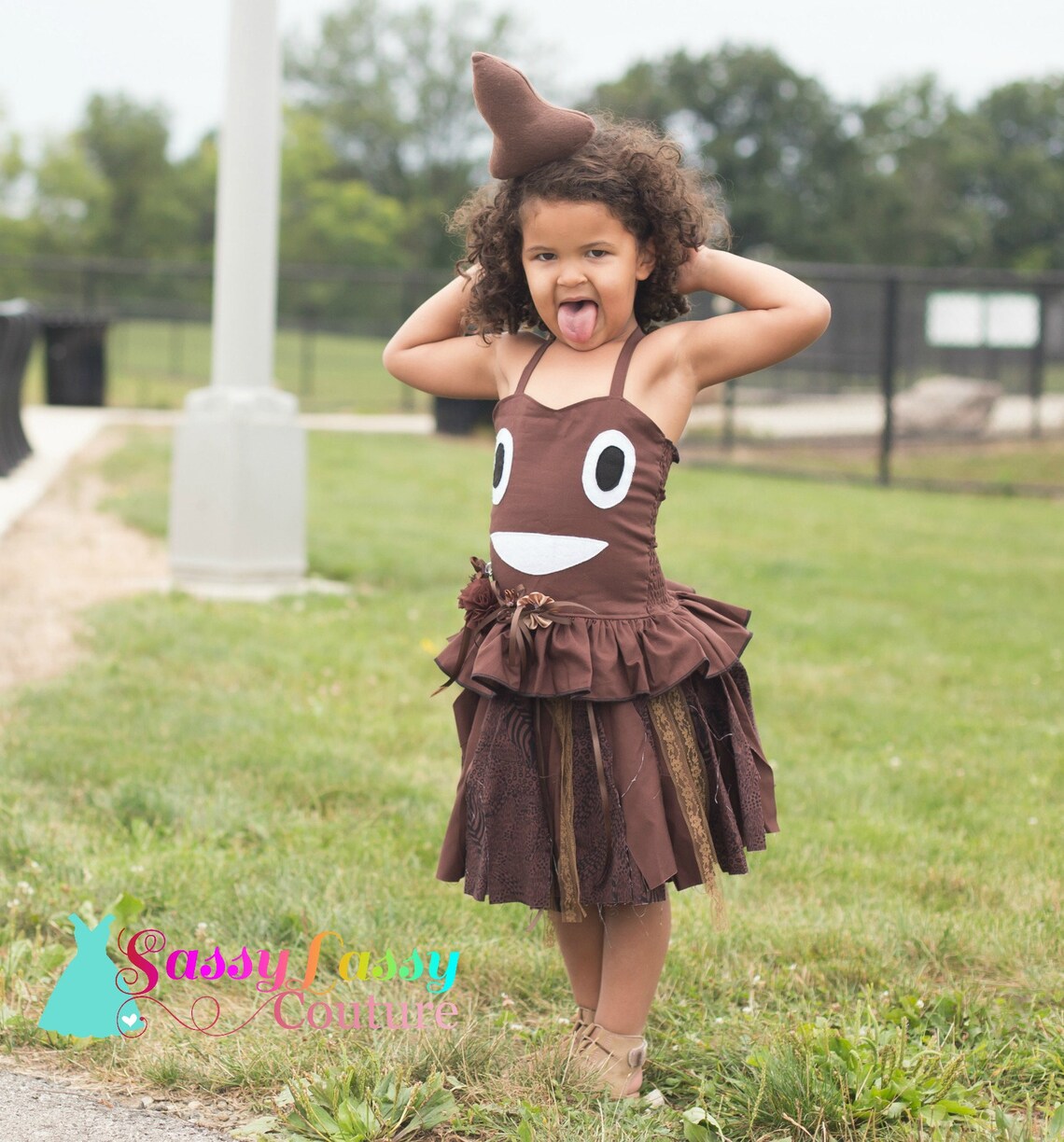 Poop Emoji Costume Emoji Costume Emoji Birthday Dress Girls | Etsy