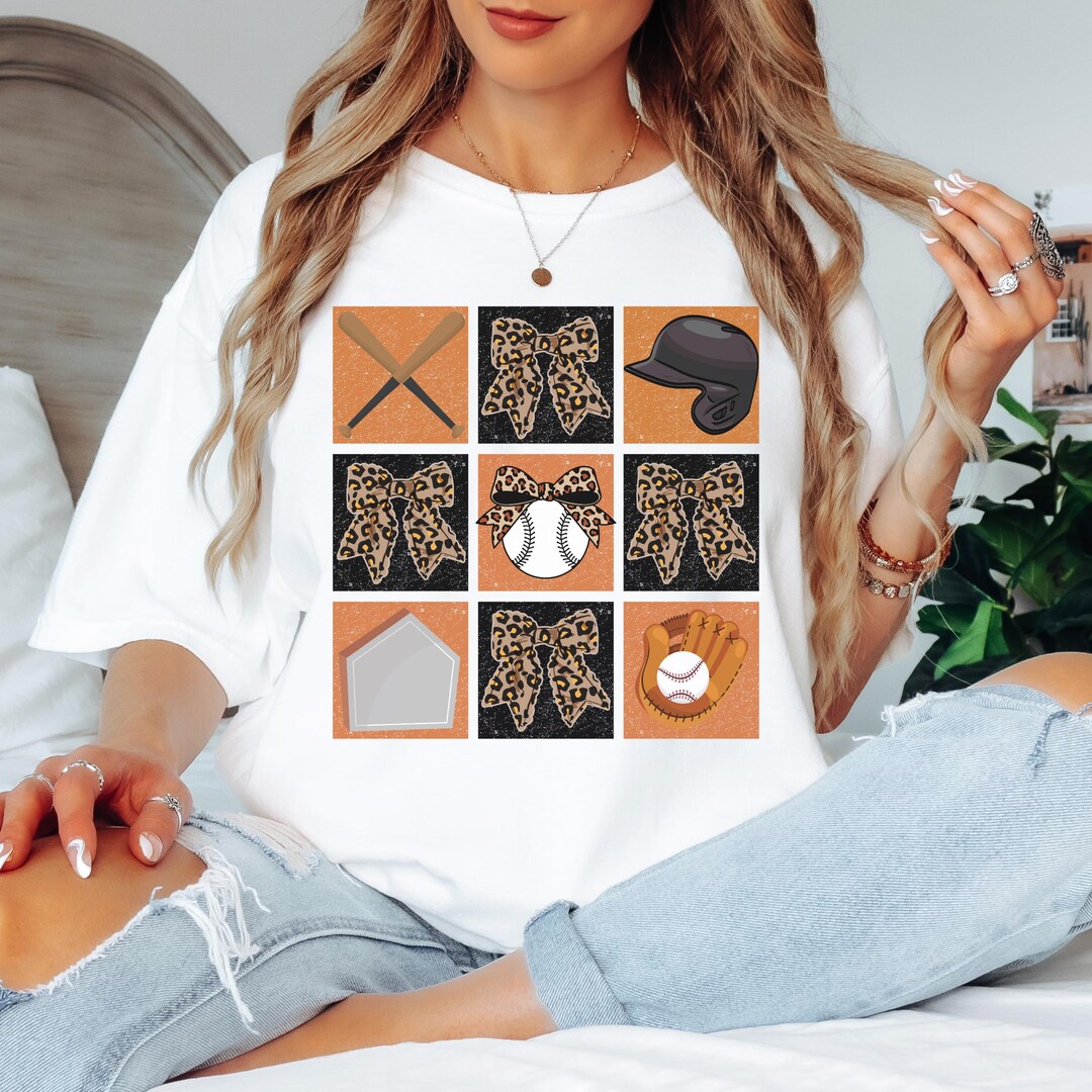Comfort Colors Leopard Print Baseball Tee for Sports Lovers, Soft ...
