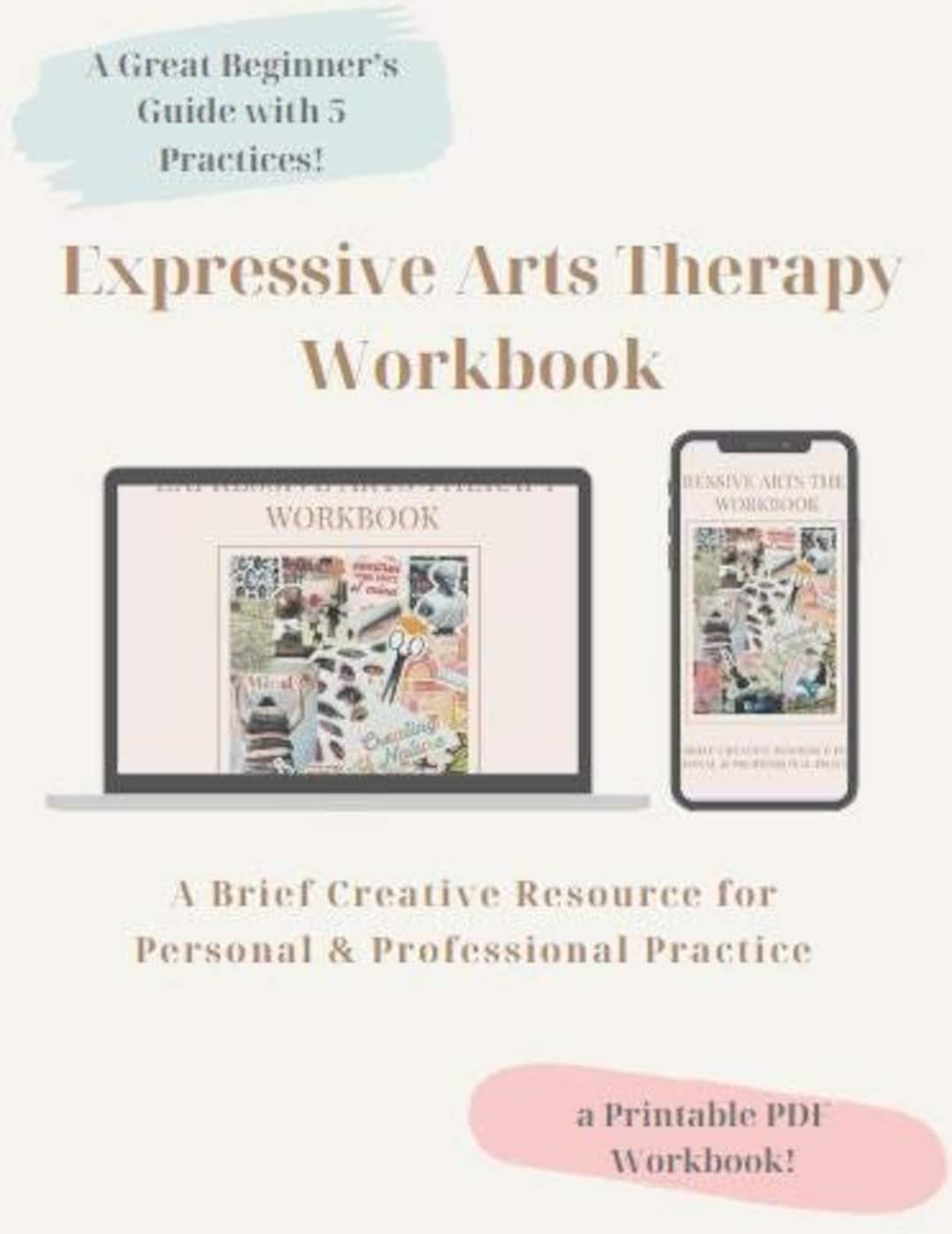 Expressive Arts Therapy Workbook, Counseling, Mental Health, Resource ...