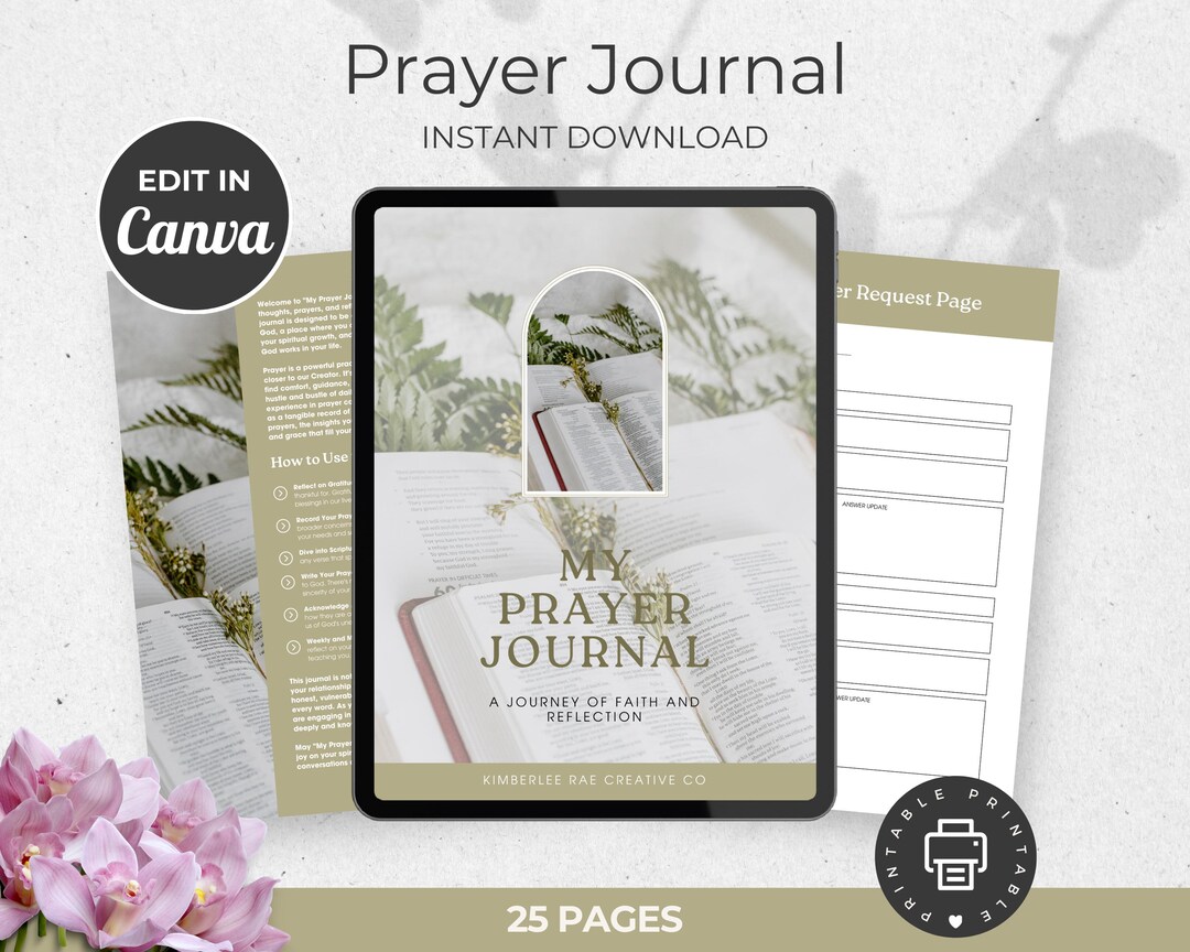 Prayer Journal Printable - Track Prayers With Daily, Weekly, and ...