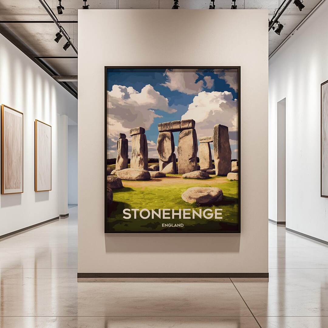 Landscape (stonehenge) | Modern Art Print | Printable Wall Art ...