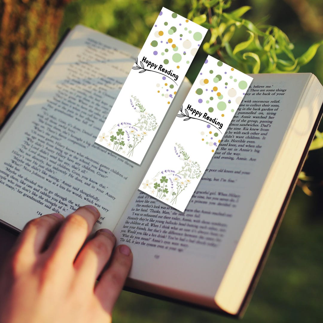Printable Springtime Bookmark | Cute and Fun Gifts | Rabbit Flower ...