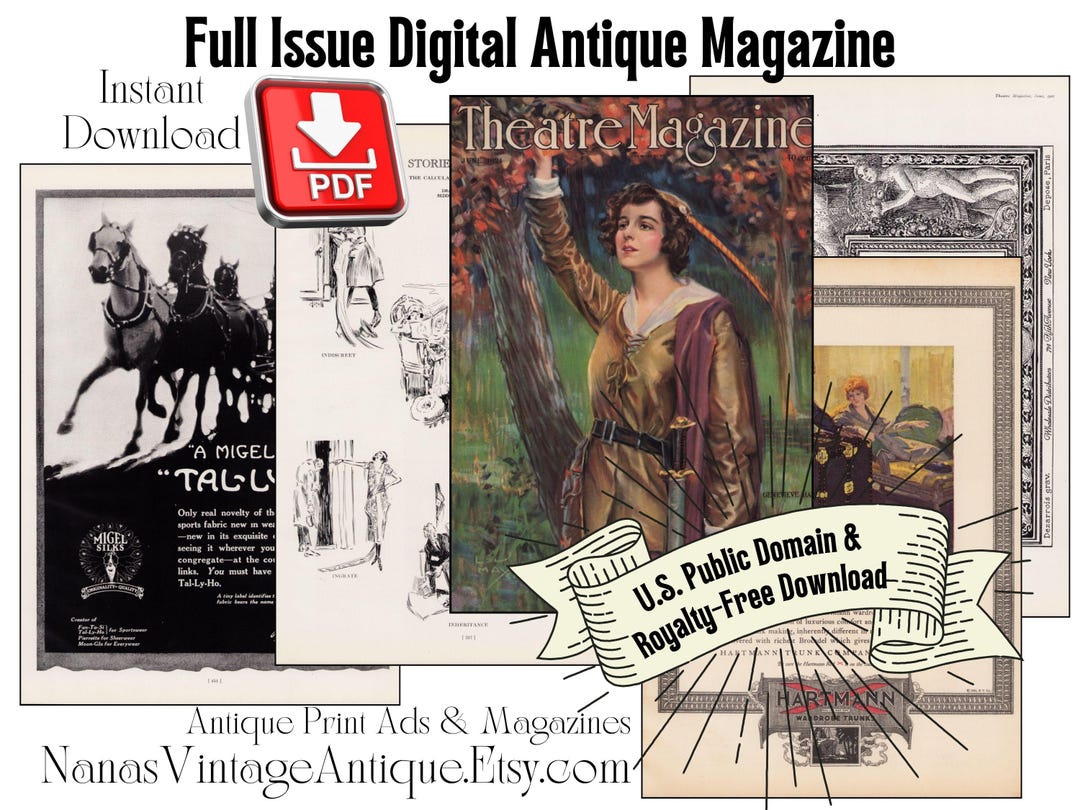 Antique Print Ads - June 1921 Theatre Magazine - Roaring '20s Art Deco ...