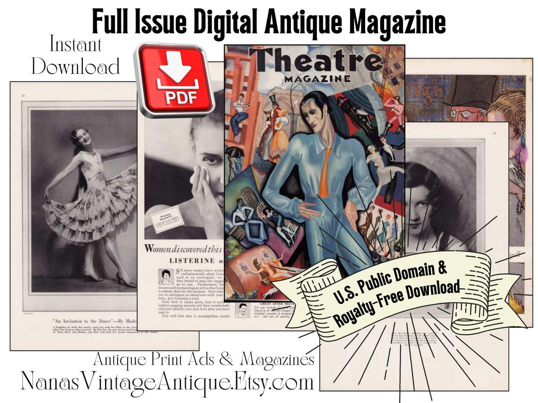 Antique Print Ads - October 1929 Theatre Magazine - Roaring '20s Art ...