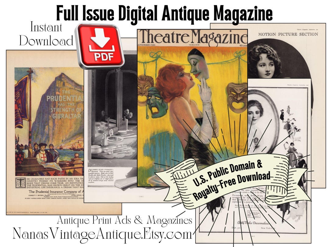 Antique Print Ads - September 1922 Theatre Magazine - Roaring '20s Art ...