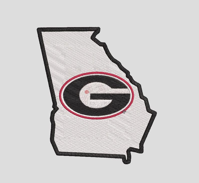 Georgia Bulldogs G Logo Embroidery,georgia Bulldogs Embroidery Logo ...