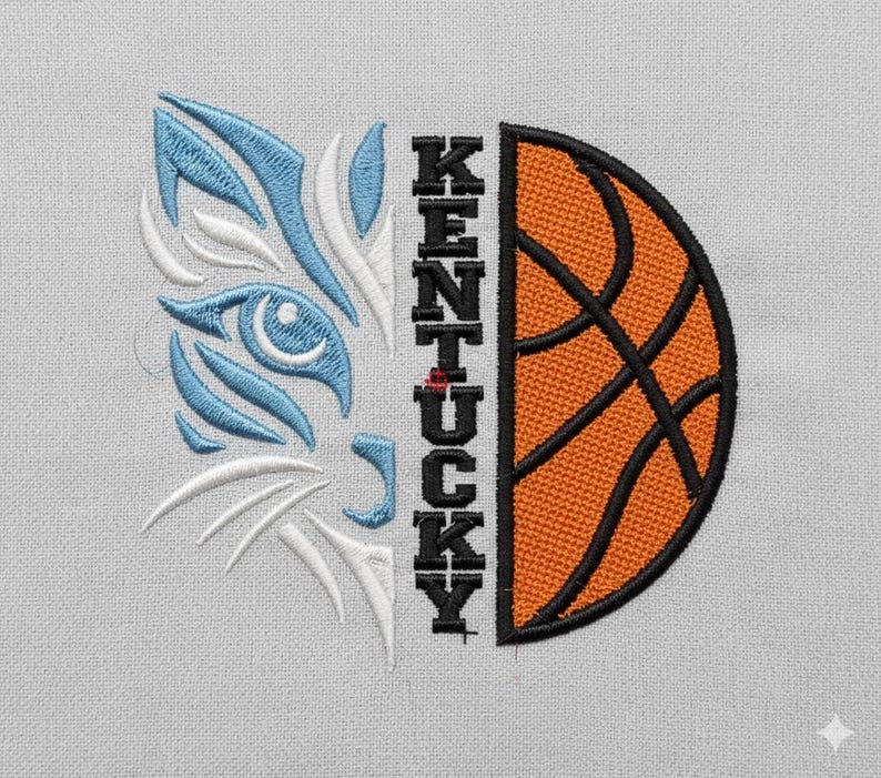Kentucky Vertical Basketball Embroidery Design | Wildcat Machine File ...