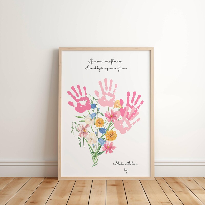 Handprint Flower Art - Etsy