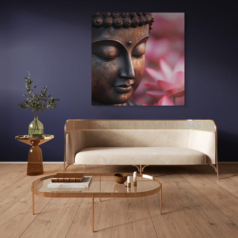 Buddha Face | Digital Download | Buddha Wall Art | Instant Print for ...