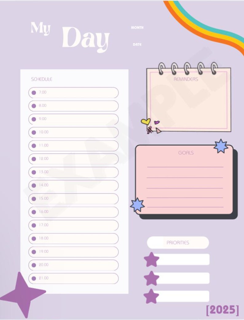 New Year 2025 Planner Purple - Etsy