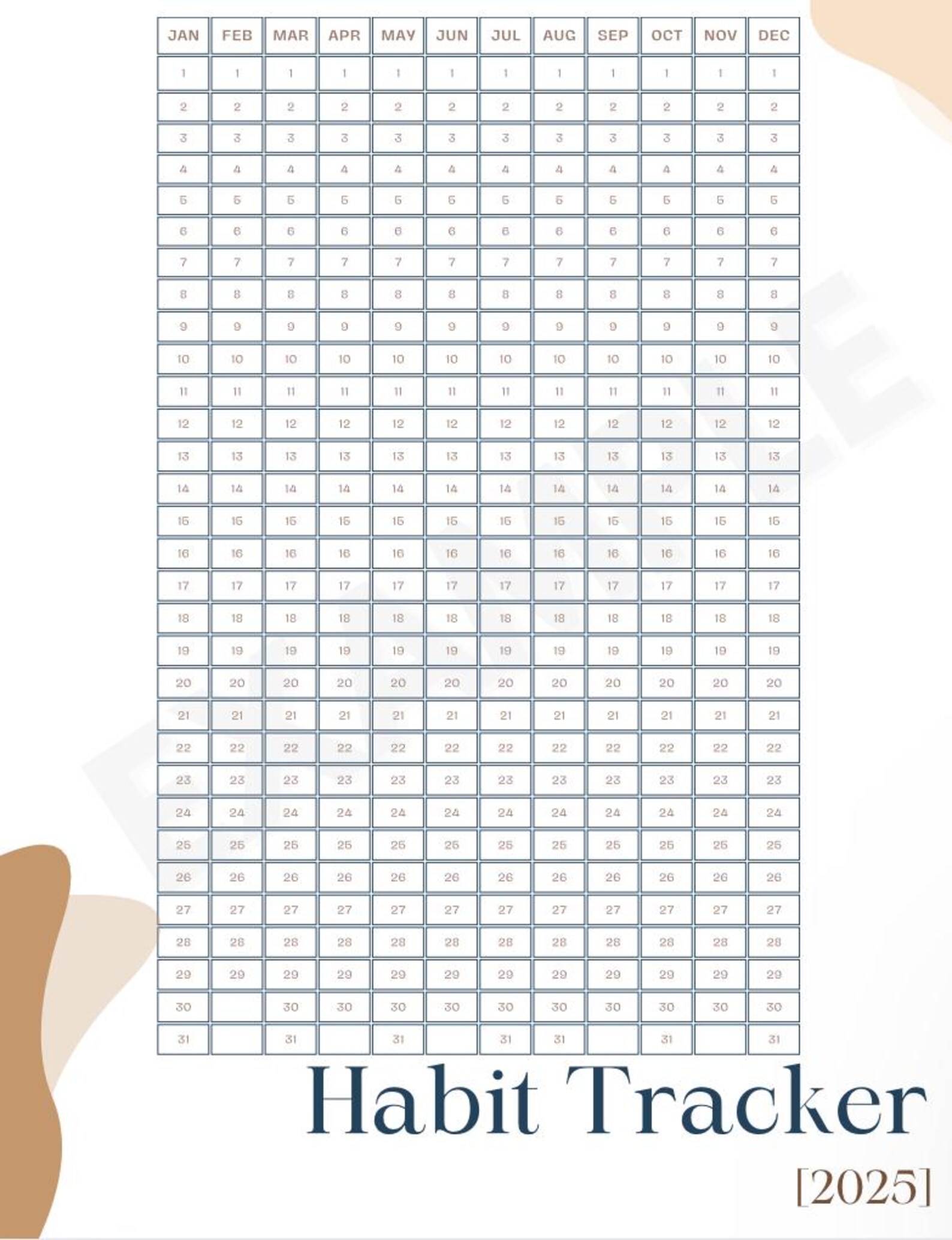 Minimalist Classy New Year 2025 Planner - Etsy