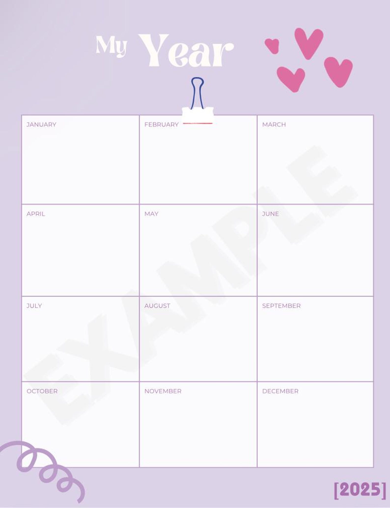 New Year 2025 Planner Purple - Etsy