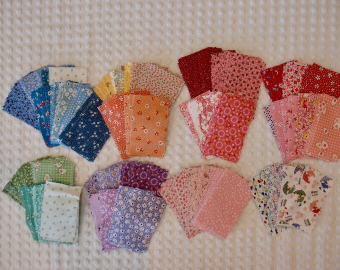 Fabric - Quilt Fabric - Cotton Fabric. Quilt Fabric Calico Pieces Cut 2 ...