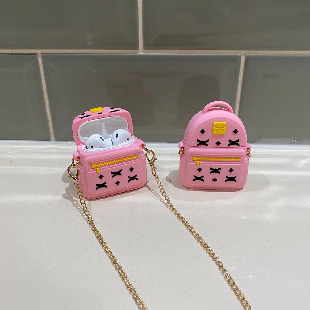 Airpods Case Gen 1/2 Pink Backpack - Etsy
