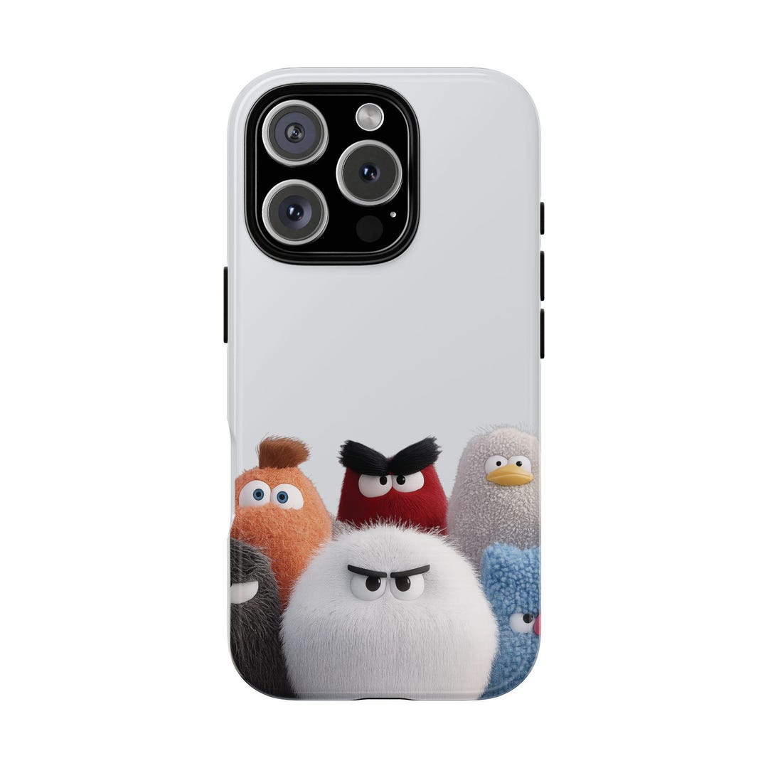 Fuzzy Character Phone Case - Cute & Tough Design, Gifts for Kids ...