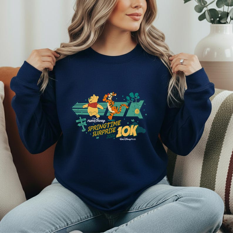 Rundisney Springtime Surprise 2026 Shirt, Winnie Pooh 10K, DTF Transfer ...