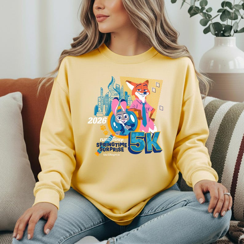 Judy Hopps Nick Wilde 5K 2026 Shirt, Rundisney Springtime Surprise ...