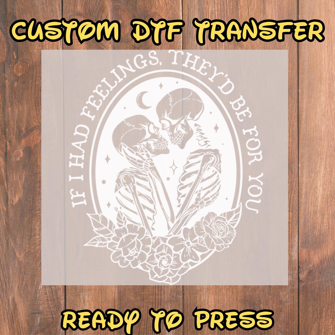 Romantic Skeleton DTF Transfer, Ready to Press, Valentines Day Shirt ...
