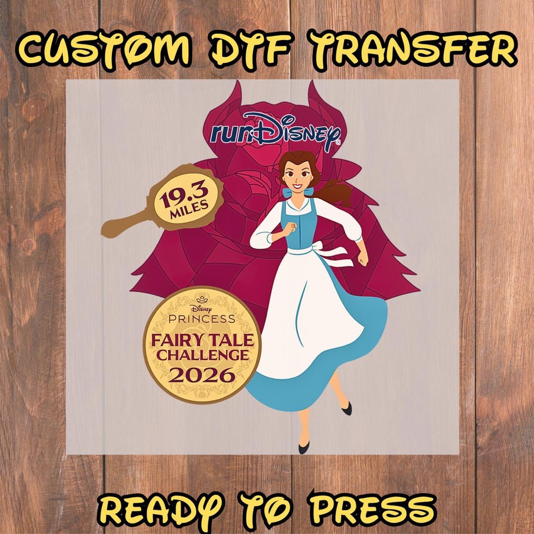 Disney Princess 2026, Belle DTF, Fairy Tale Challenge, 19.3 Miles ...